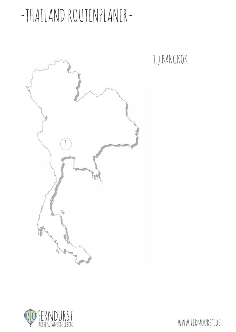 Thailand Backpacking Route 4 Wochen: Süden und Norden | Ferndurst